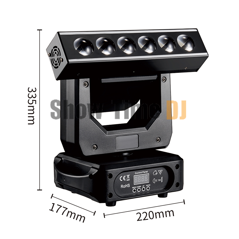 DJ Led Beam Scan Moving Head Light 6x20W RGBW 4 In 1 Led Stage Lighting ...