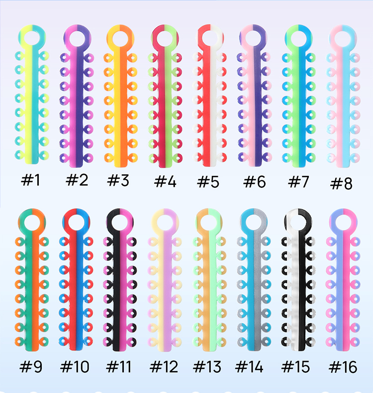 Dental Orthodontic Elastic Ligature Ties Bands for Brackets(20 sticks ...