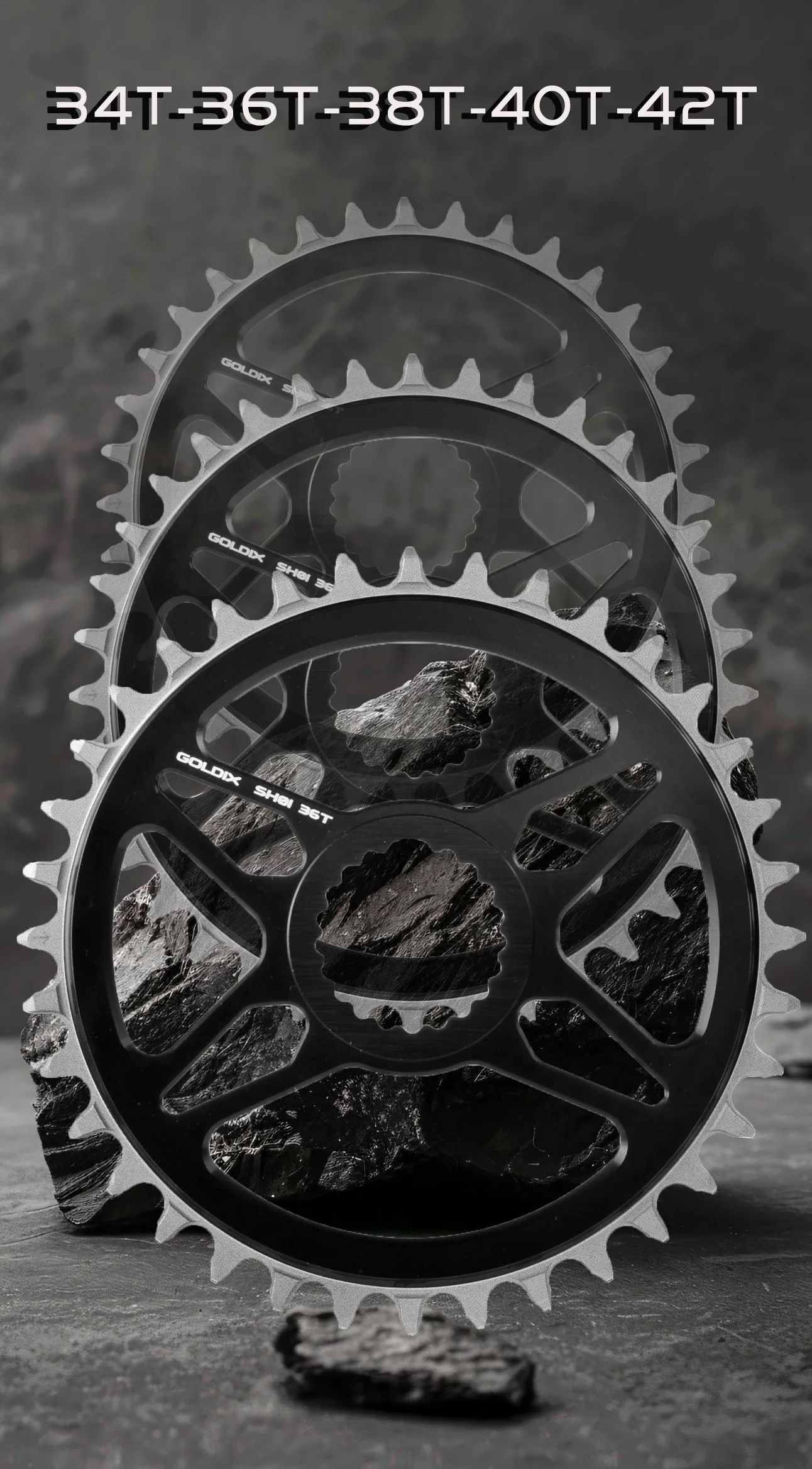 Goldix Narrow Wide Chainring for Shimano DEORE M6100 SLX M7100 XT M8100 ...