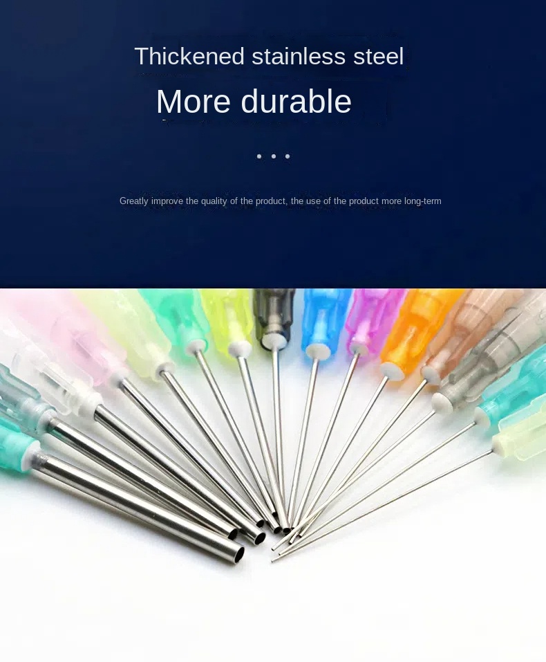 10pcs 25mm 1-inch 14G-30G Plastic accurate stainless steel tip blunt ...