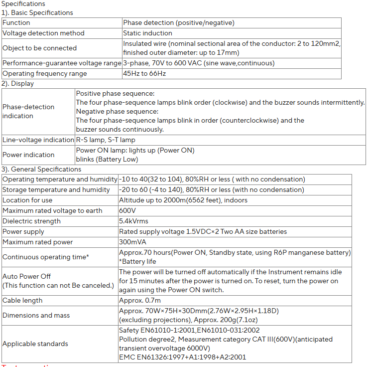 Duoyi Dyxz 01 Dyxz 02 3 Phase Detector Rotation Tester Non Contact Phase Sequence Detector Meter