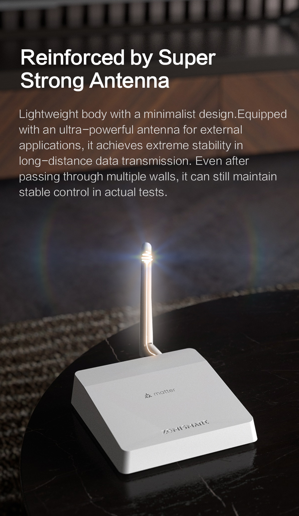 ZemiSmart Matter M6 Zigbee Hub Antenna Work with Matter enable APP,Like ...