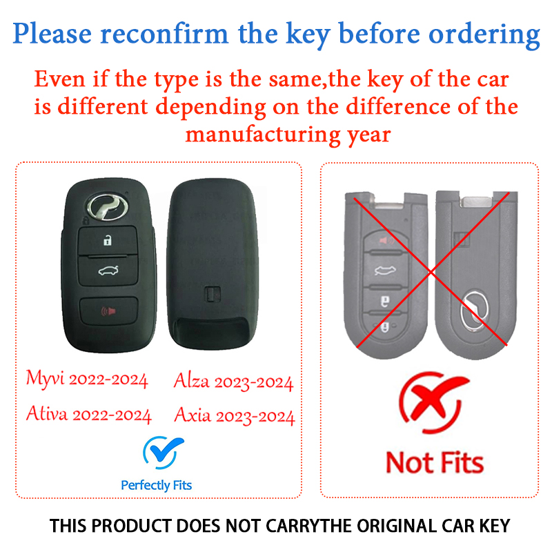Perodua Ativa Myvi 2022 Alza Axia 2023 2024 2025 Key Cover Cowhide ...