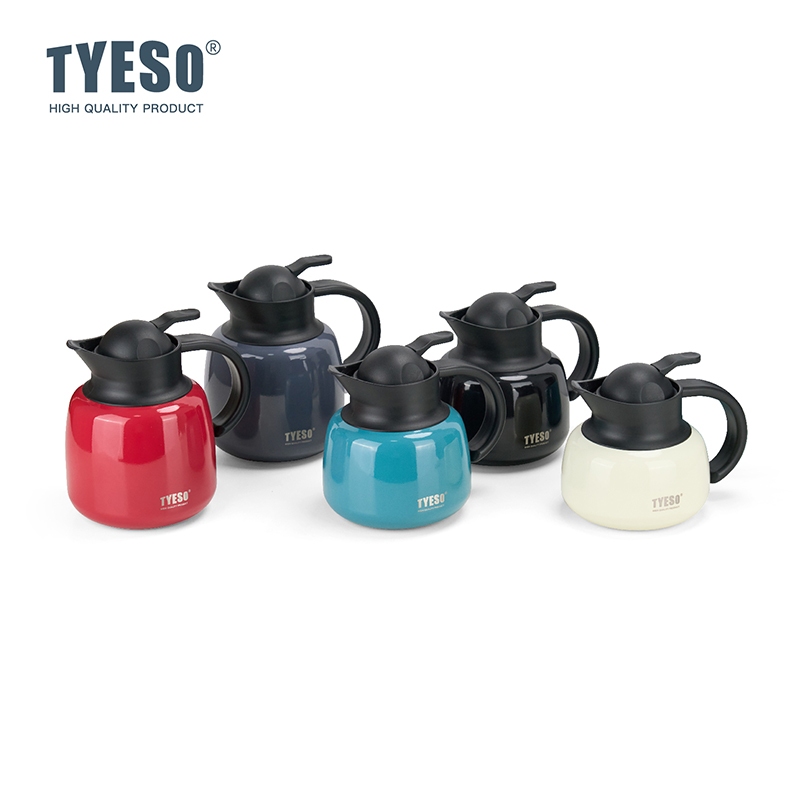 【NEW 2025】Tyeso Vacuum Tea Pot With Filter Stainless Steel Portable ...