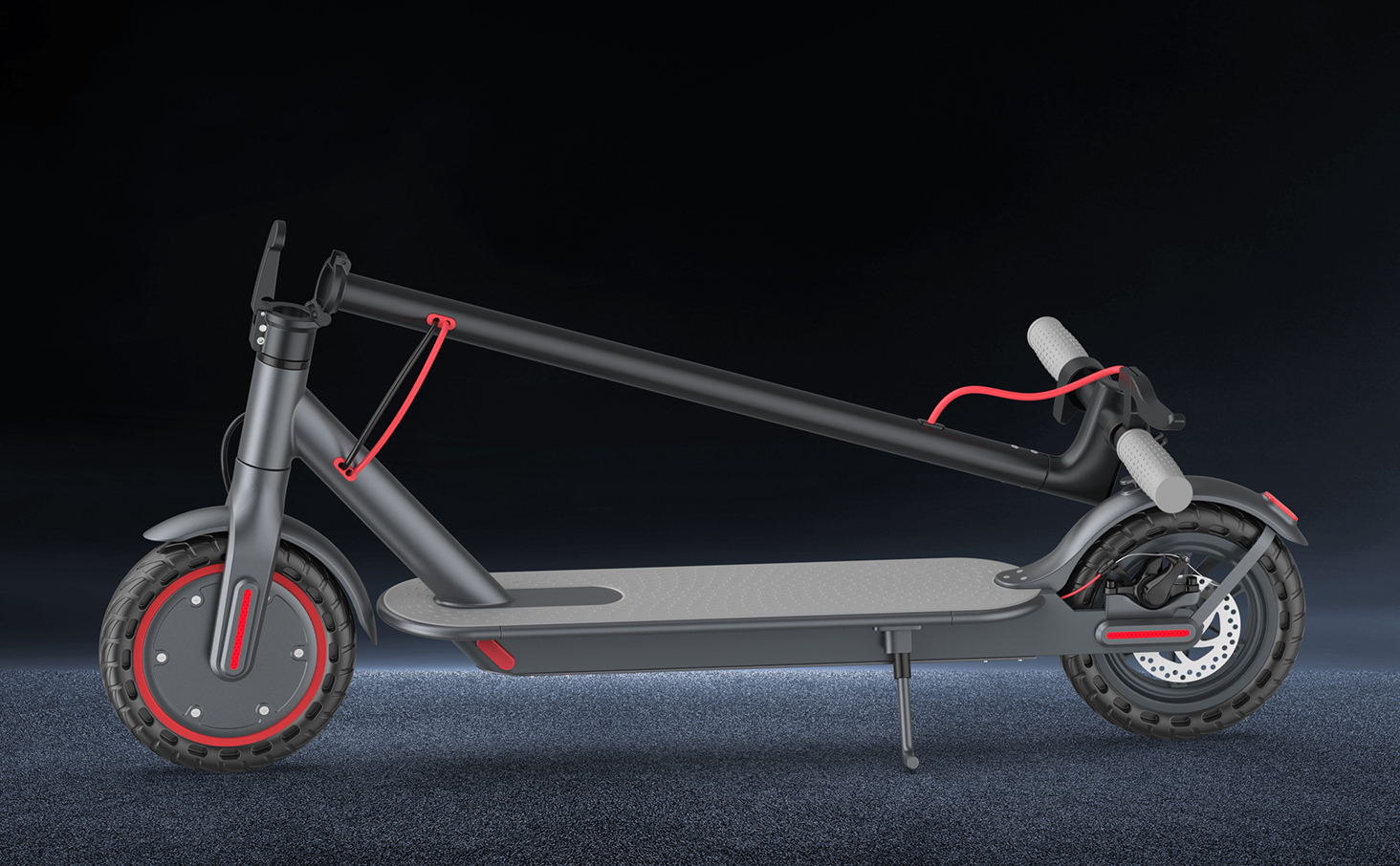 Electric Scooter LP60 8.5" Solid Tires, 350W Motor Up to 19 Miles of ...