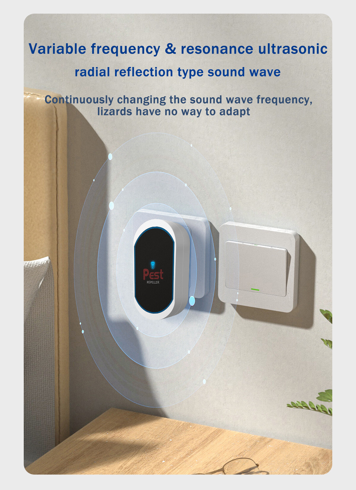 100 years without lizards/cicak lizard repellent ultrasonic pest ...