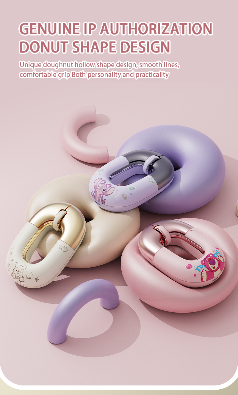 Disney QS-MS06 Wireless Mouse Stable Connection Sweatproof Comfortable Feel Cute Pattern ...