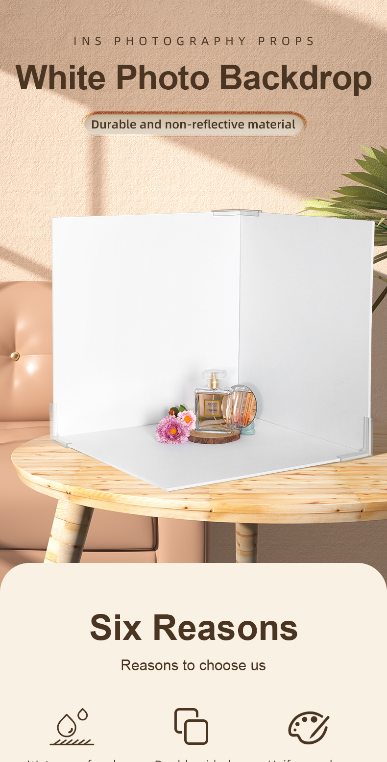 Selens Hard Background Board 40x40cm Double Sided Photography Studio Combinable Waterproof ...