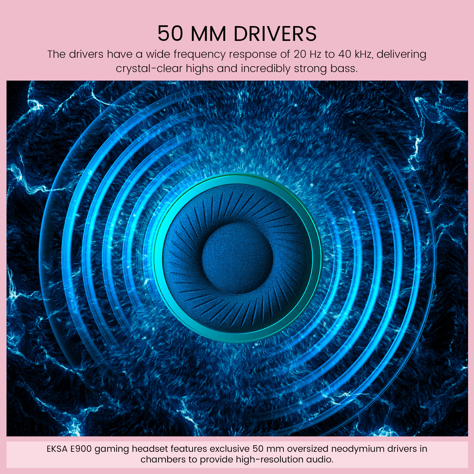 EKSA E900 3.5mm Wired Gaming Headset Stereo Over-Ear Headphone with Detachable Mic for PC/PS5 ...