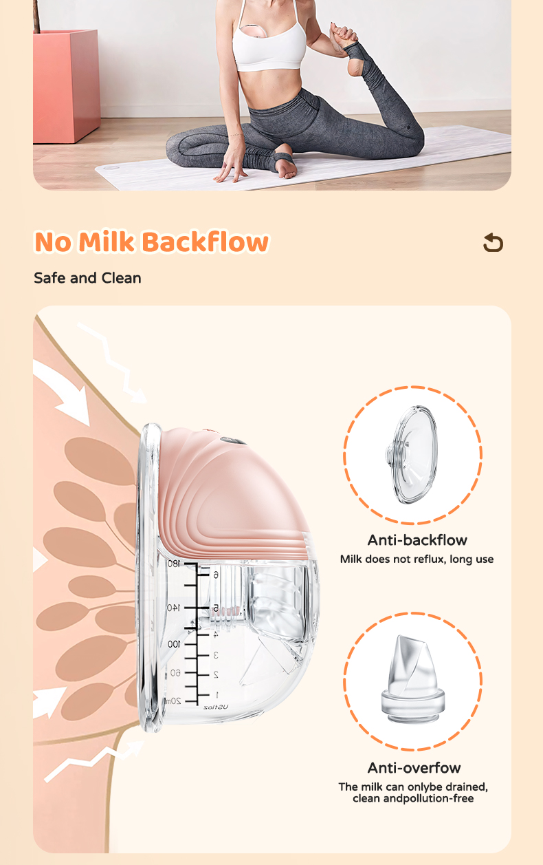 Wearable Breast Pump Handsfree Breast Pump Electric Breast Milk Collector Pam Susu Elektrik ...