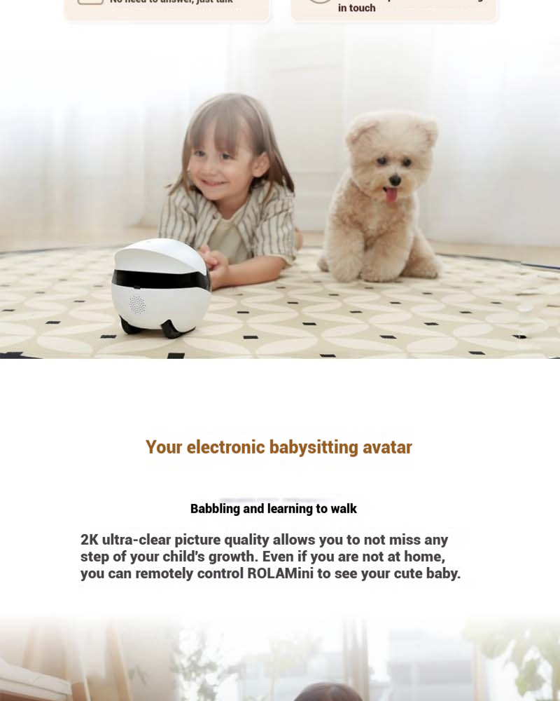 Enabot ROLA Mini accompanies the robot to walk around the house ...
