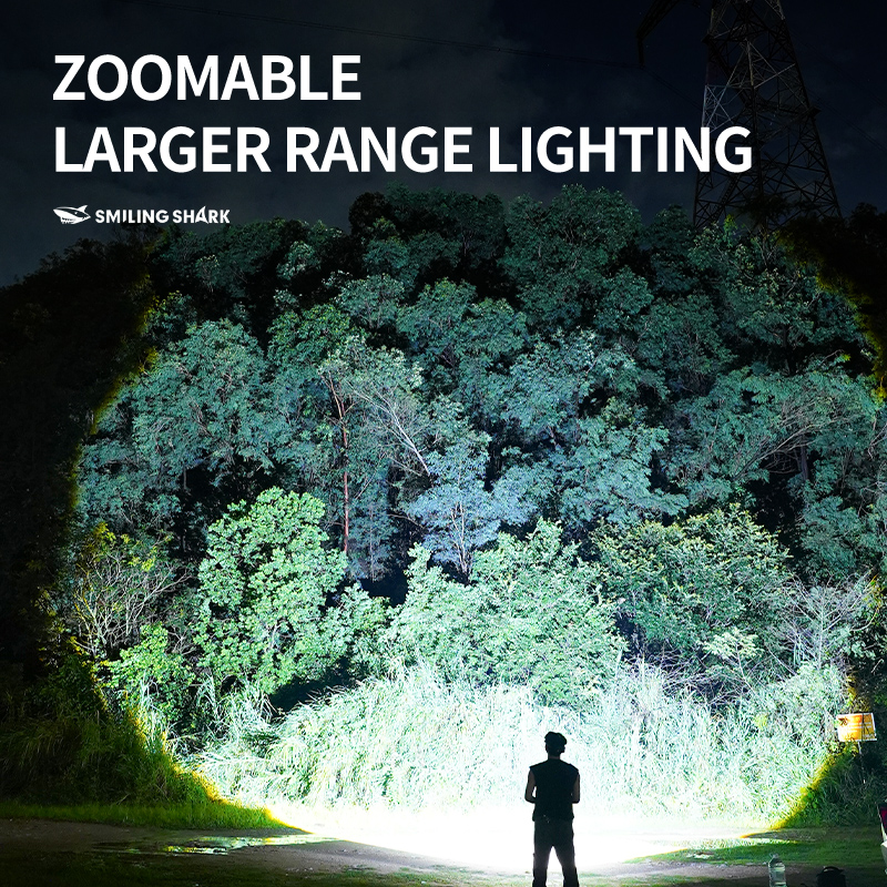 Smiling Shark SD7165 LED Torch Light Super Bright M60 5Mode 6000LM Type ...