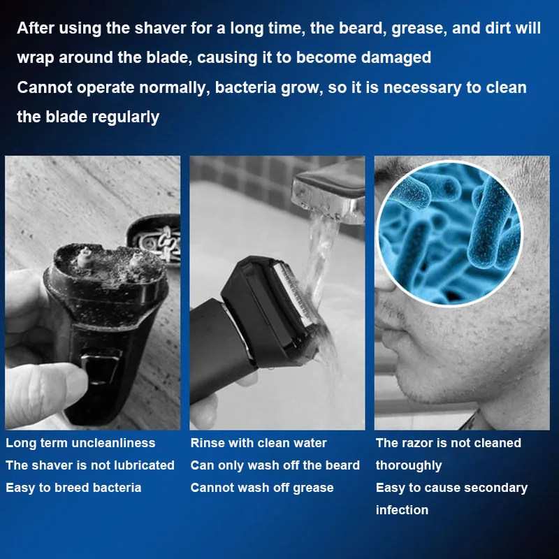 Braun Electric Shaver Cleaning Renew Cartridge with Automatic Cleaning ...