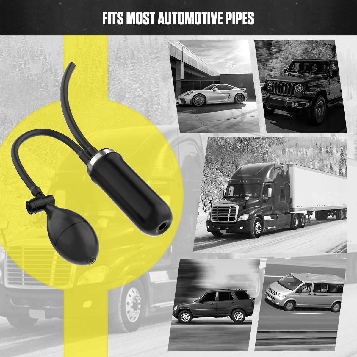 MRCARTOOL Airbag Adapter Universal Plug For Pipe Leak Detection Smoke ...