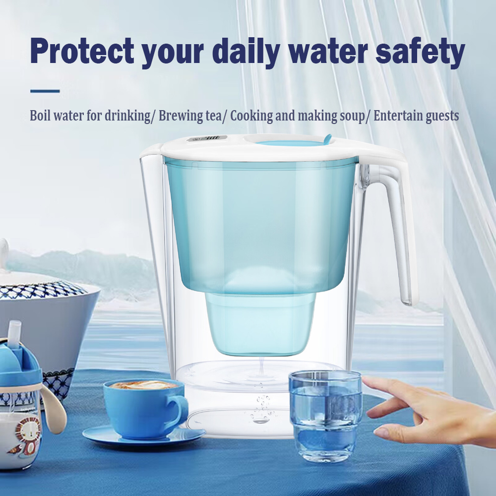 TROUWIDS Kitchen Water Filter Jug 3.6L Digital Water Purifier With ...