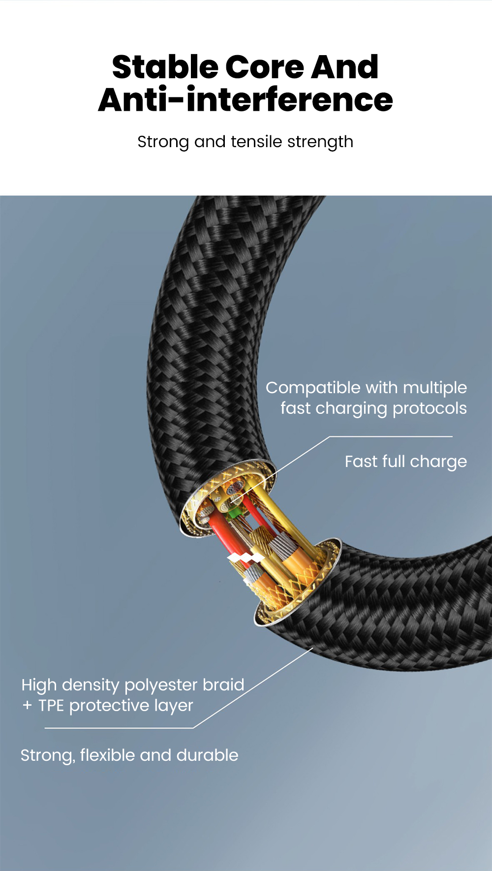 66W Short Type C USB Cable 90° Elbow USB Type C Fast Charging Cable For ...