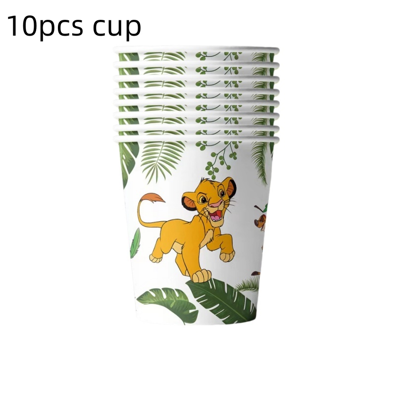 Lion King Simba Birthday Party Decorations Disposable Tableware ...