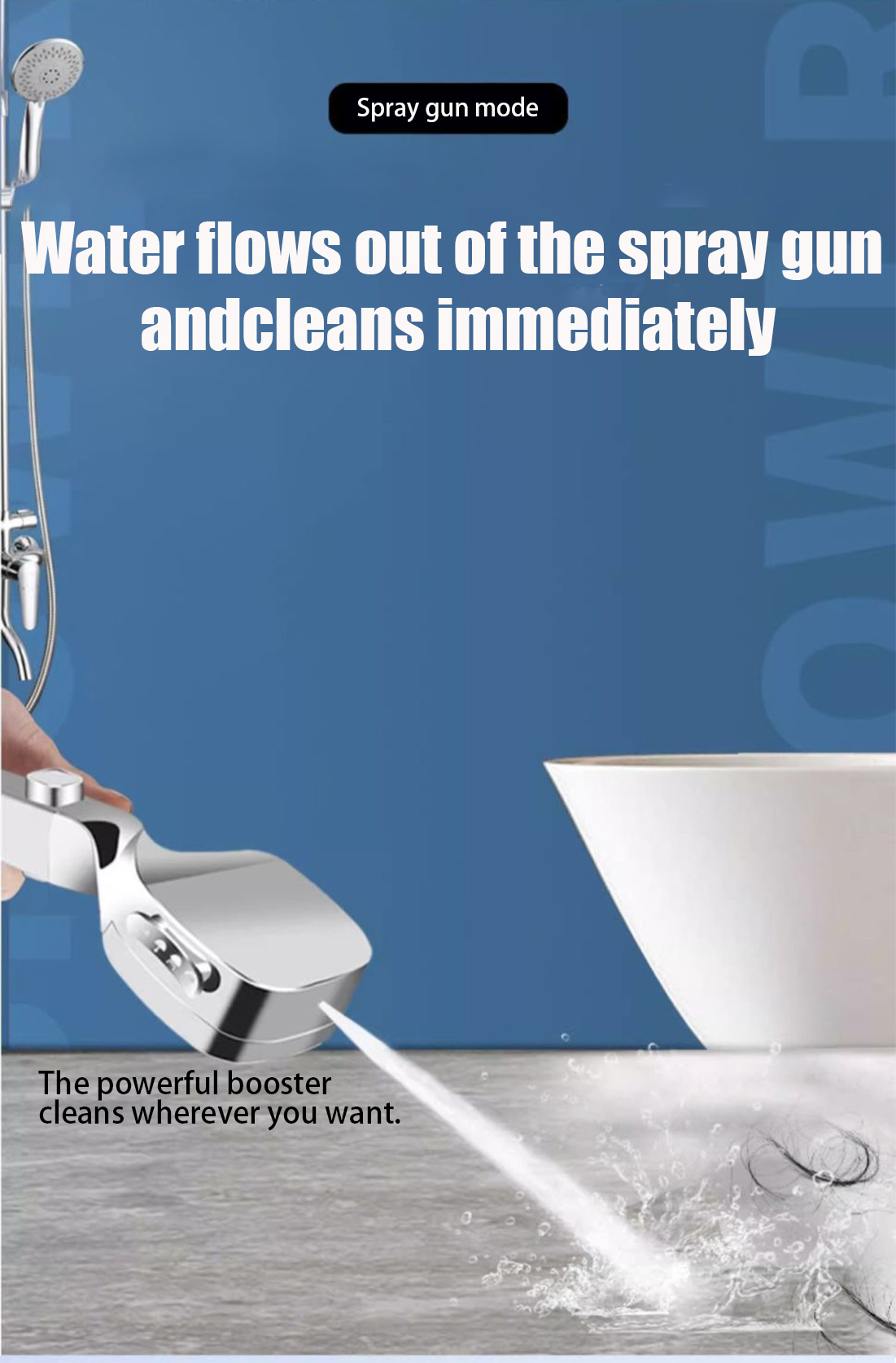 Increase water pressure by 1000% Shower Head High Pressure 5 Modes ...