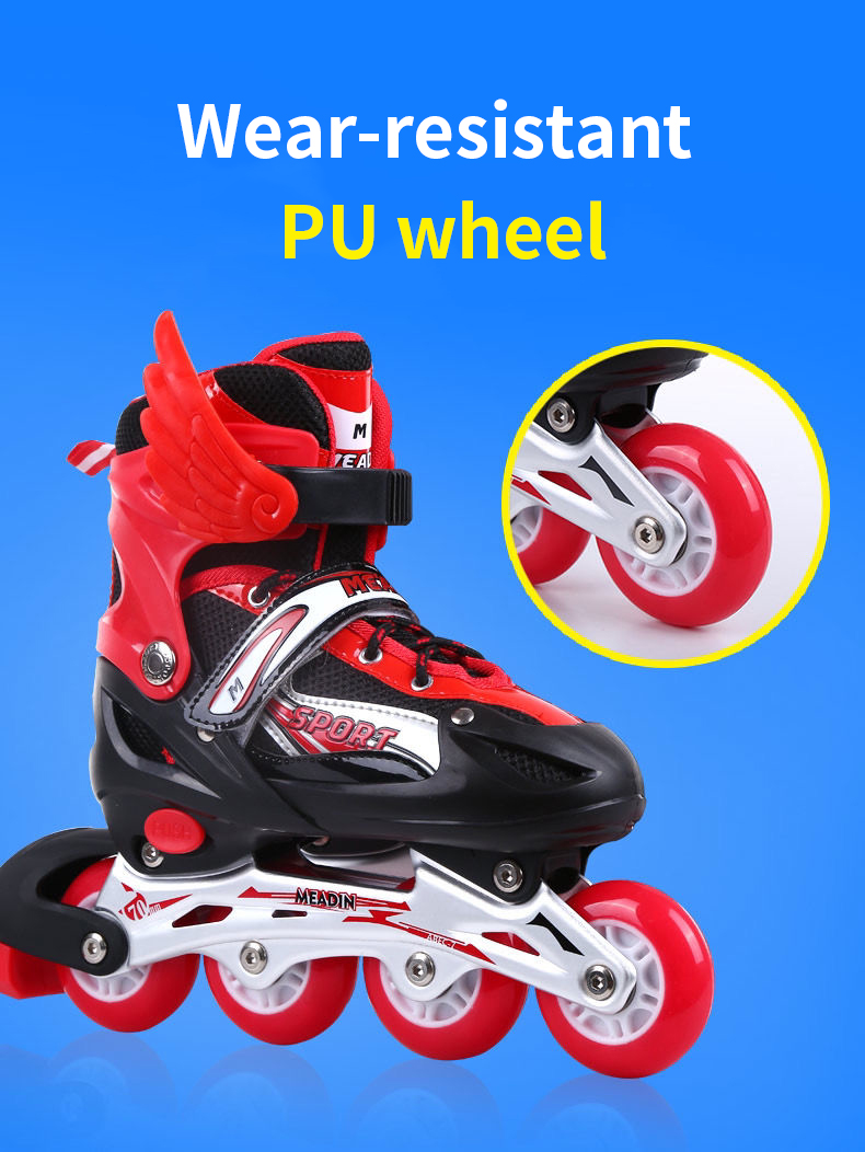 Kasut Outdoor Roda Kids Sport Adjustable Roller Skate PVC Wheels Smooth ...