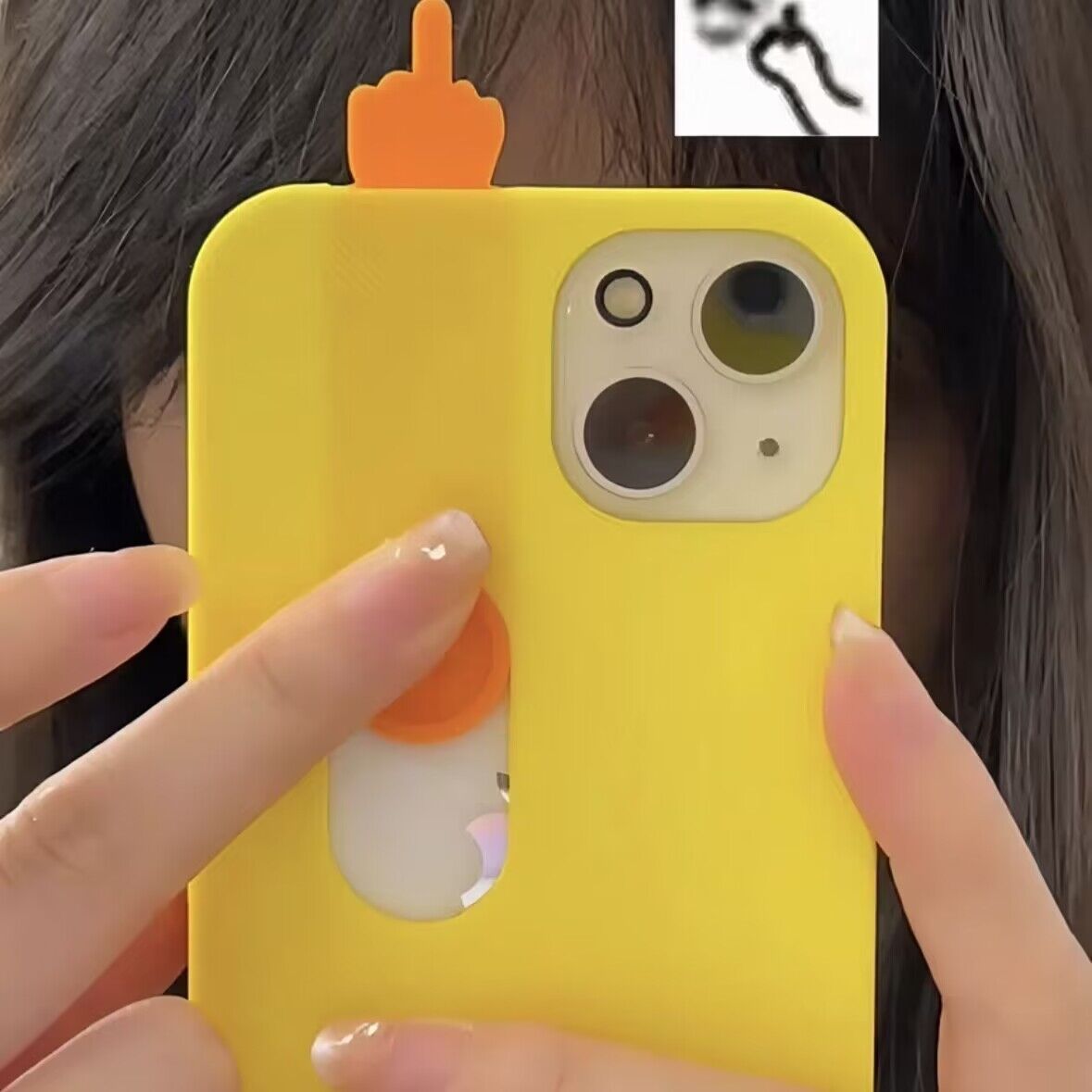 3D Printed Sliding Middle Finger Phone Case Toy, Creative Friendly ...
