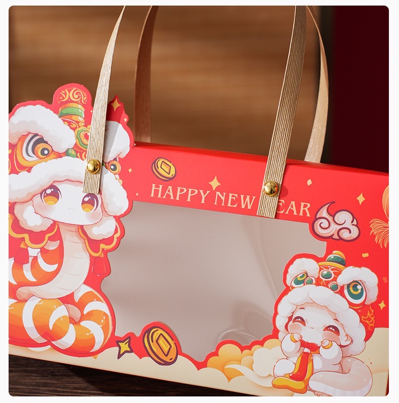 cny 2025 Year of the Snake Gift Box/chinese New Year Goodie Box/tote ...
