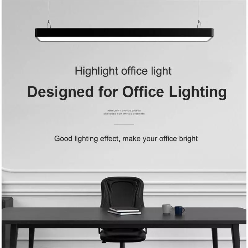 OOKAS LED T8 Linear Light Office Pendant Hanging Lamp Casing ...
