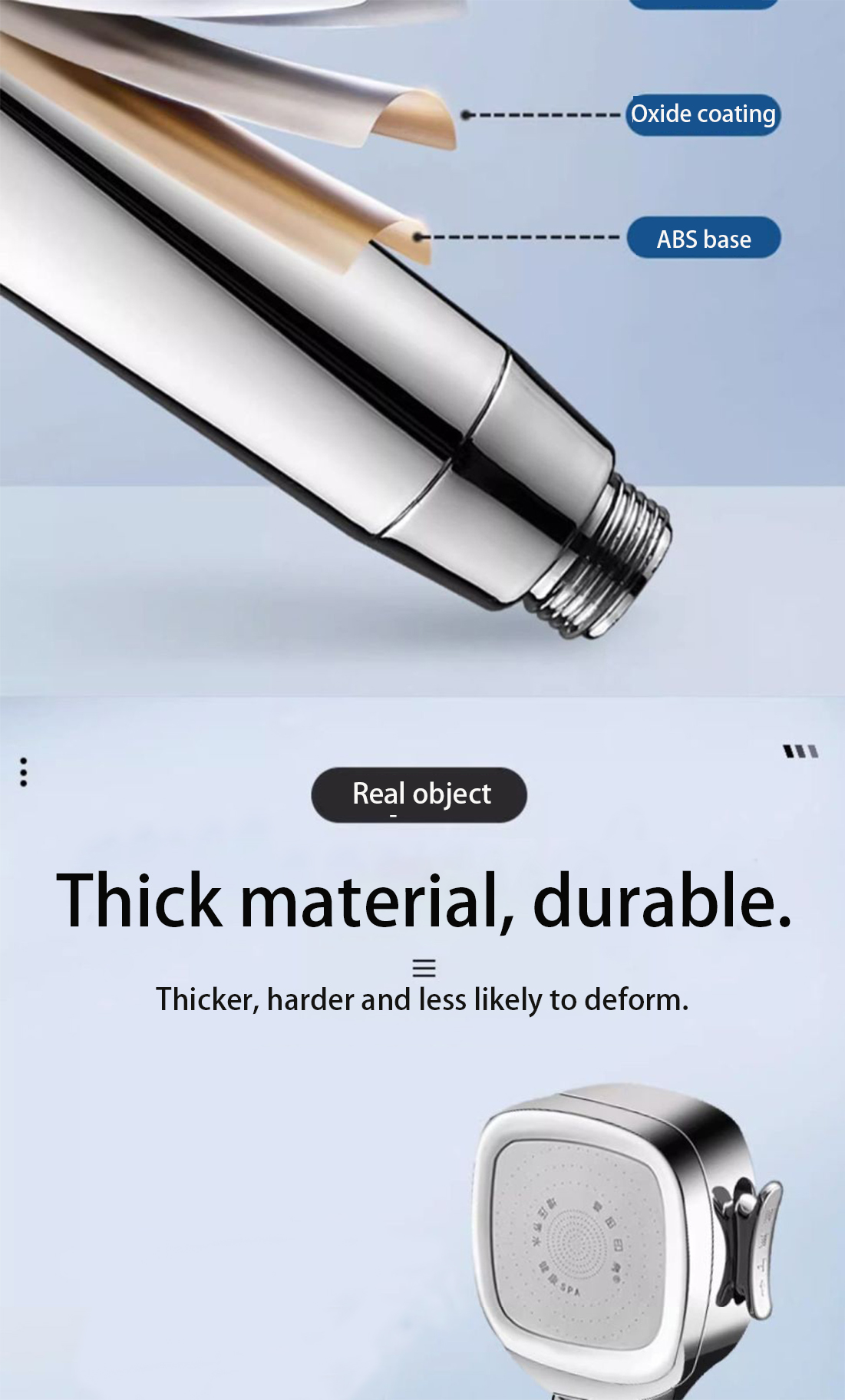 Increase water pressure by 1000% Shower Head High Pressure 5 Modes ...