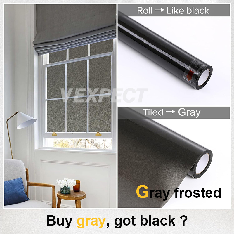 Glass Sticker for Window Privacy, Frosted Window Sticker Film, Blackout ...