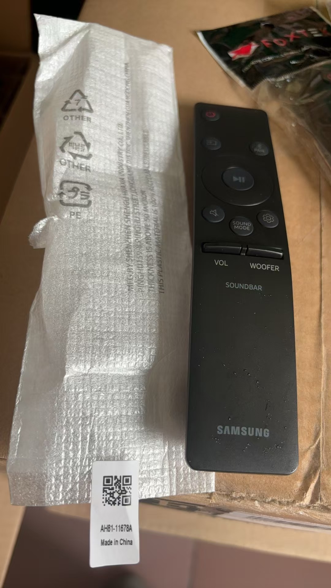 AH81-11678A Remote Control Replacement for Samsung Sound Bar HW-T450 HW ...