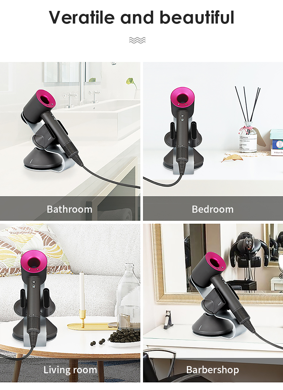 Lasvea Hair Dryer Stand Holder for HD08 HD15 HD03 Magnetic Storage ...