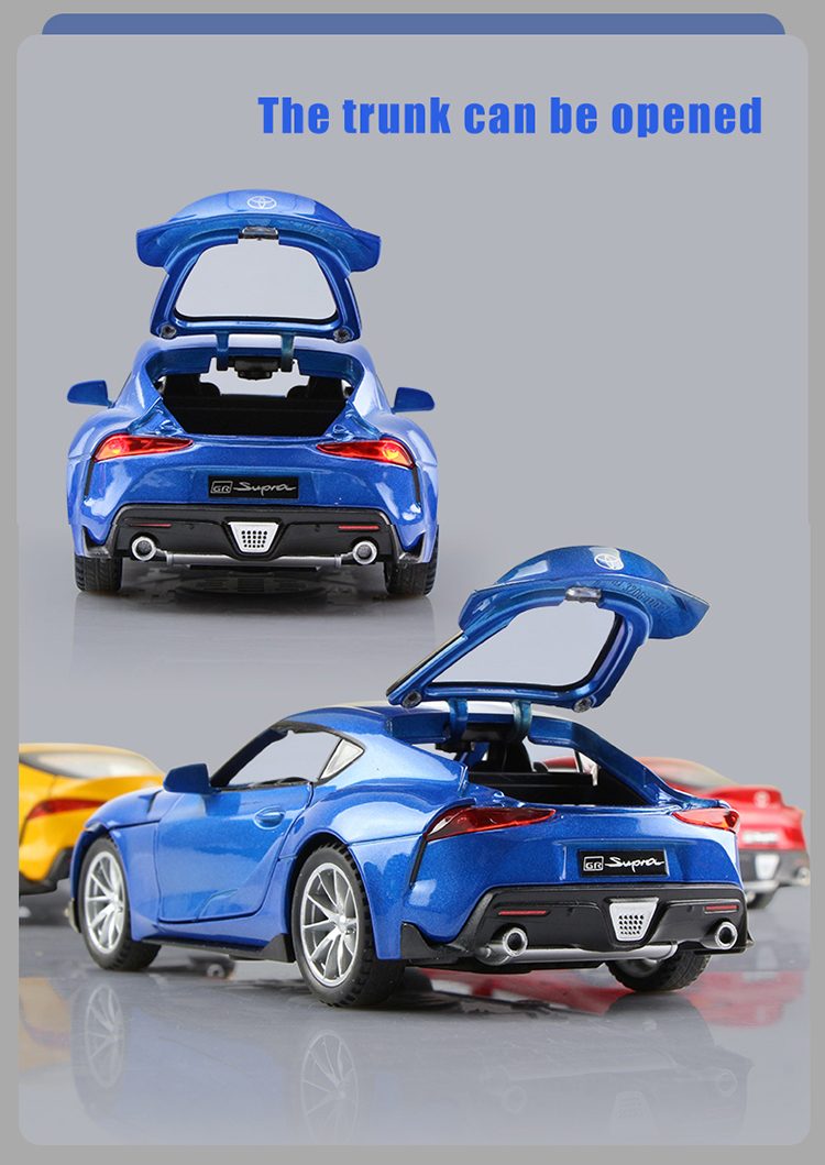 KLT 1:32 Toyota Supra Supercar Diecast Toys Car Model Cars Alloy Toy ...
