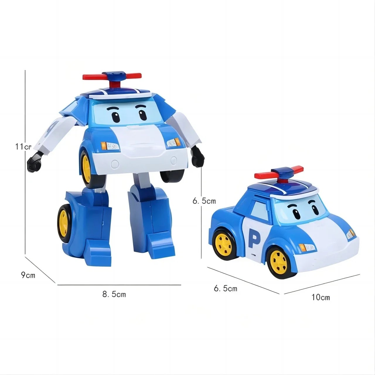 Robocar Poli Helly Transforming Robot Toys, 4" Transformable Action ...
