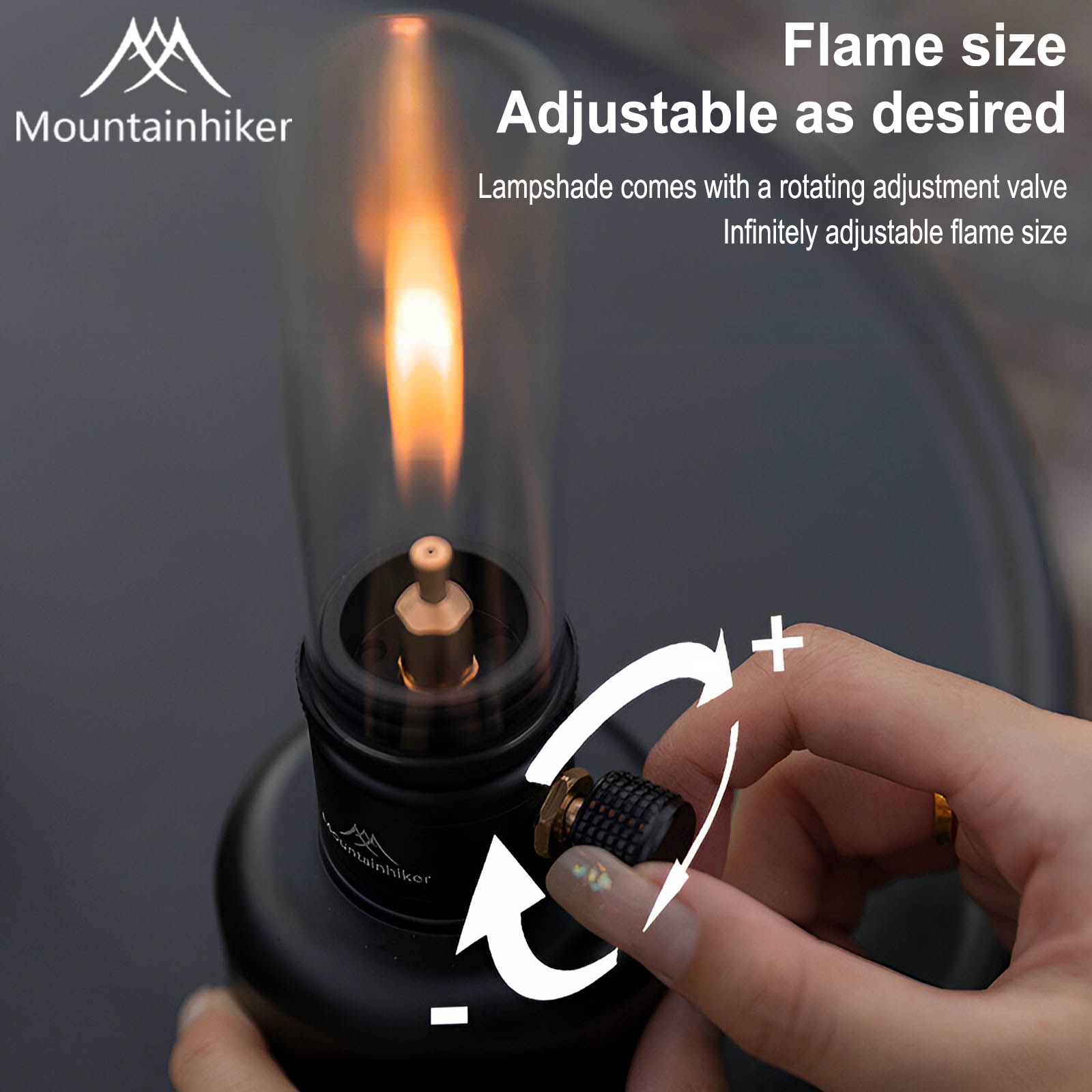 MOUNTAINHIKER Outdoor camping lamp atmosphere gas lamp small night ...