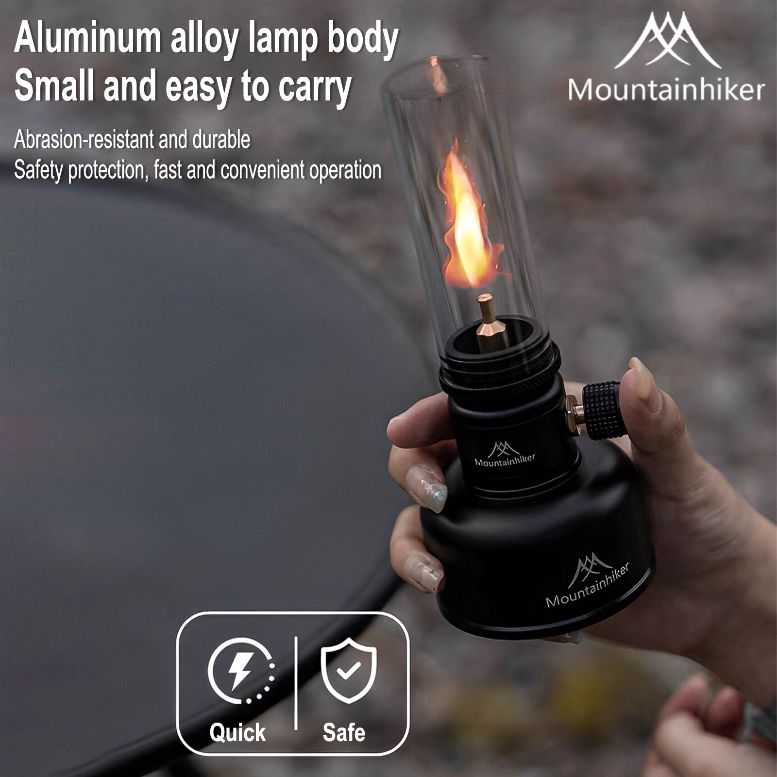 MOUNTAINHIKER Outdoor camping lamp atmosphere gas lamp small night ...