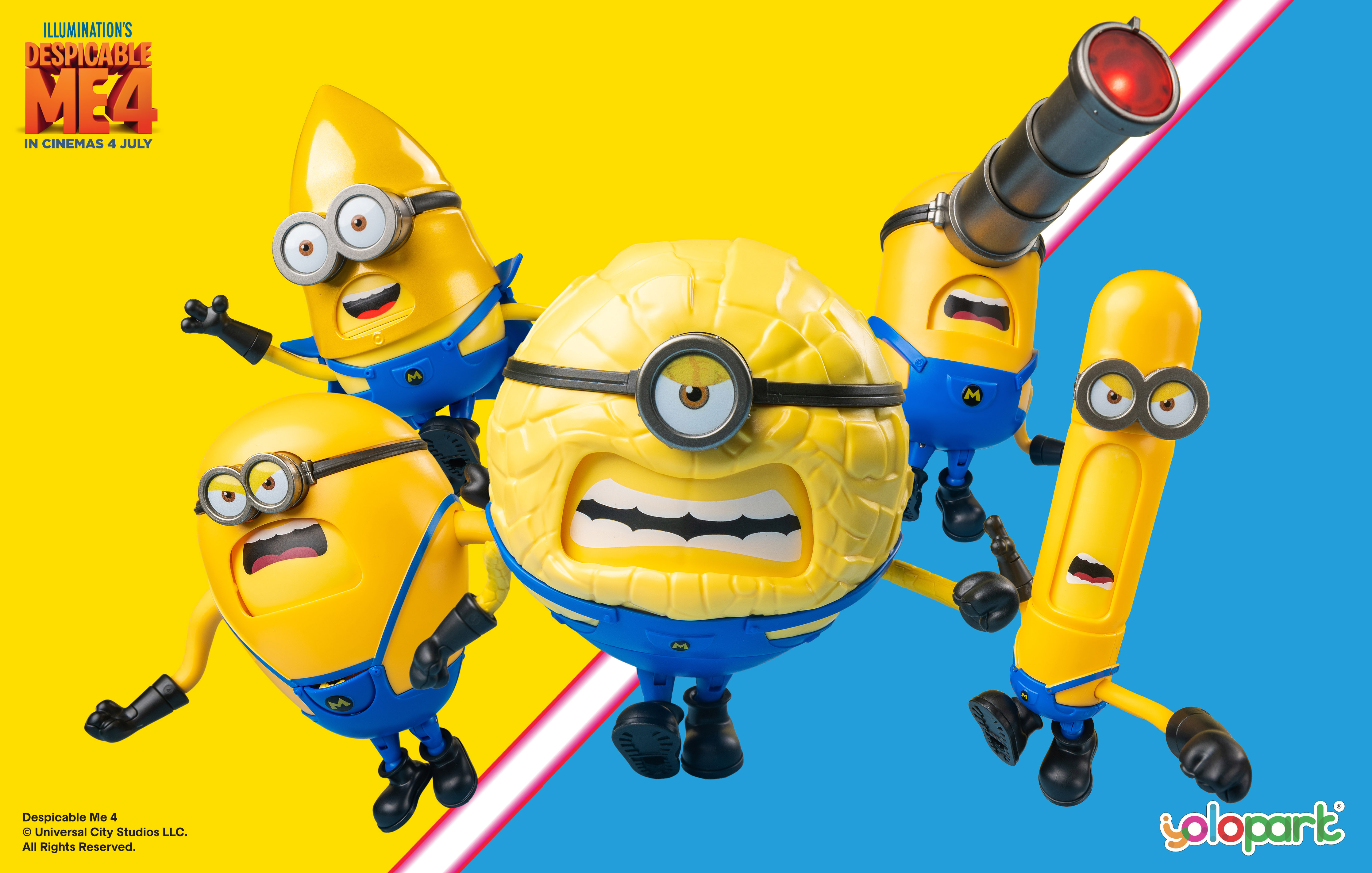 YOLOPARK AMK Series Minions Despicable Me 4 Mega Minion Jerry Model Kit ...