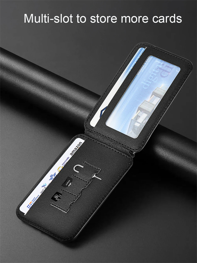 WiWU Mag Wallet Pro Leather Portable Stand Card Wallet Strong Magnetic ...