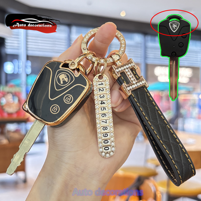 Proton saga car key case gold edge key covers For Proton wira waja blm ...