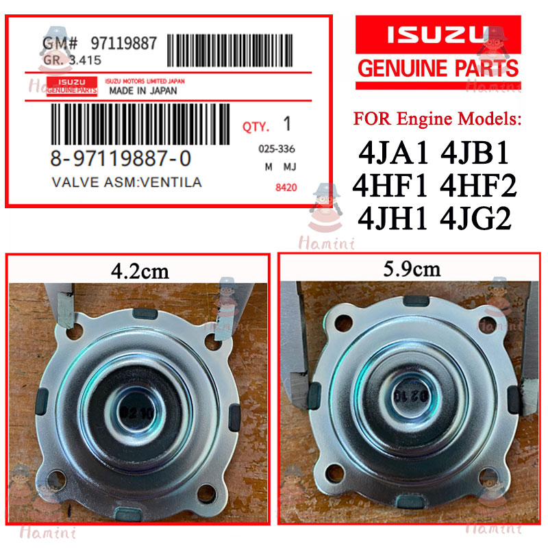 Isuzu Genuine PCV Valve Diaphragm (4 Holes): Crosswind Sportivo ...
