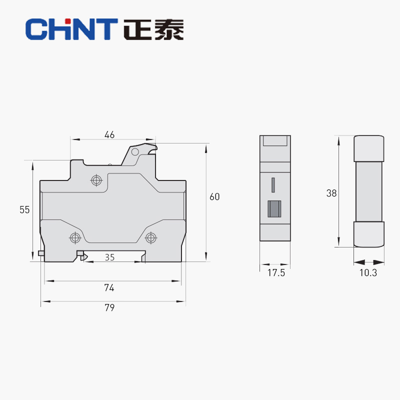 CHNT CHINT Fuse Base Holder Core RT28N-32 RT28N-32X RT28-63 R015 R016 ...