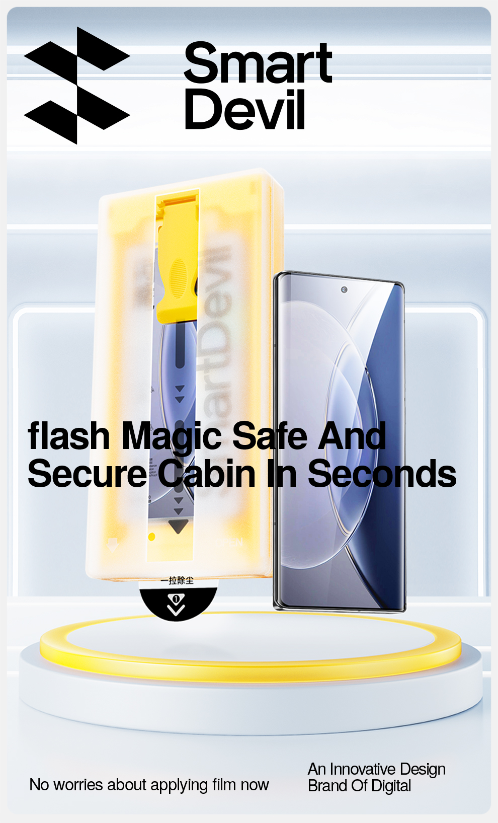 SmartDevil Quick Installation Soft Film Vivo X300 Pro/X200/X100pro/Spro/X90/S18/17 Full Adhesive ...