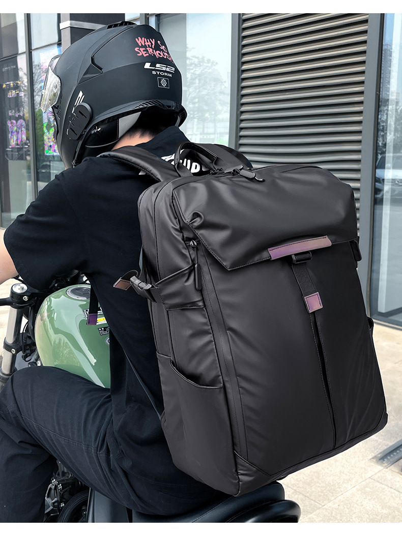 Helmet Backpack for Motorcycle Riders, Waterproof Large Capacity ...
