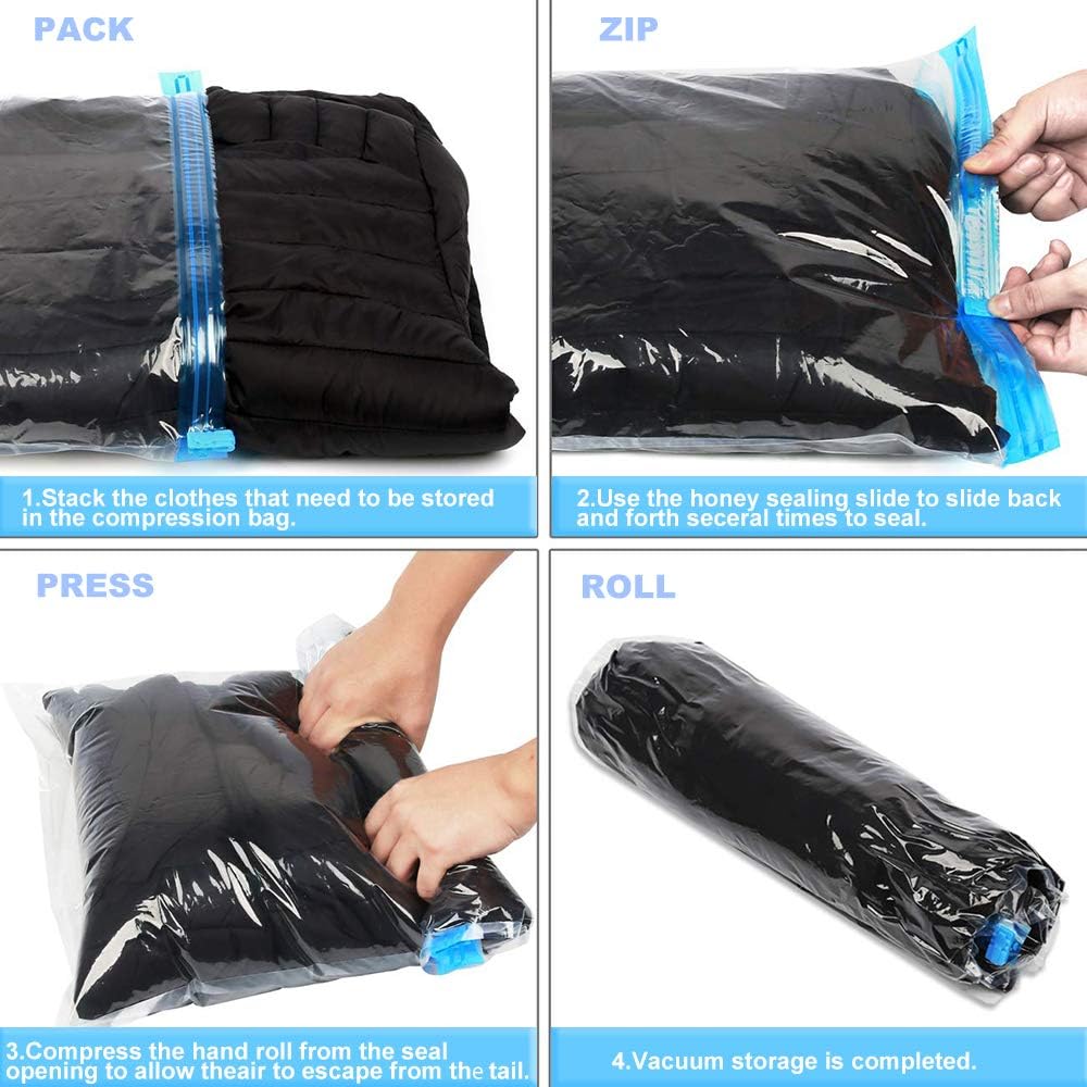 🔥MY stock🔥Vacuum Storage Bag Pack Packing Plastic Seal Compression For ...