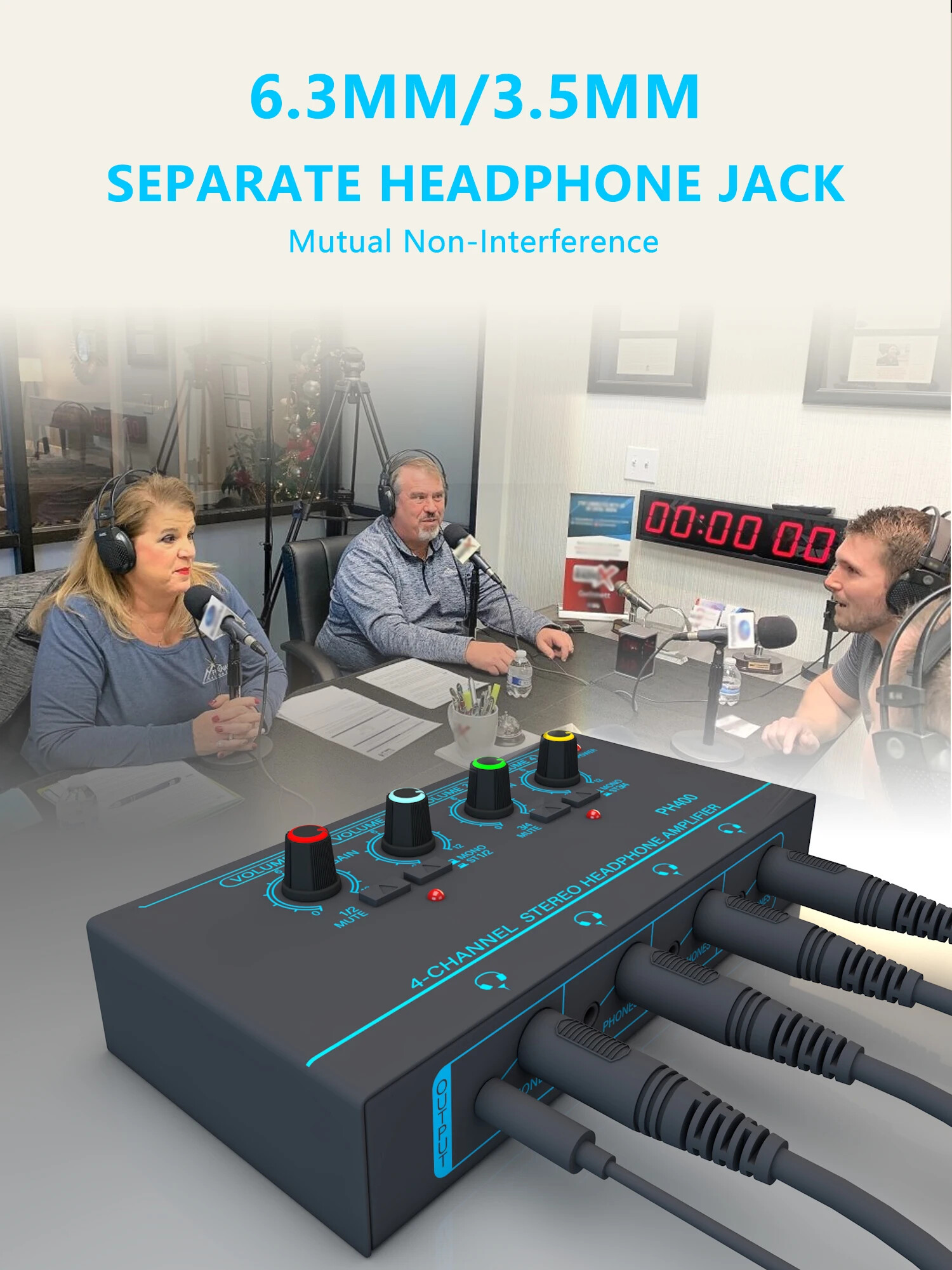 GAX-PX600 New 6 Channel Ultra Low Noise Line Amplifier Mini Stereo ...