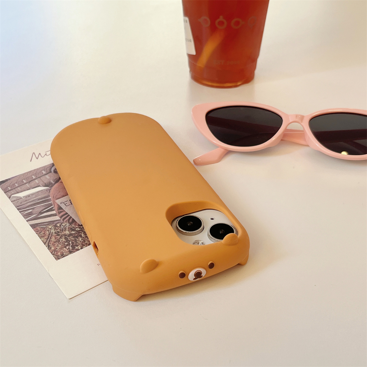 Silicone Soft Shell Sleeping Bear Iphone Case For iPhone 16 ProMax ...