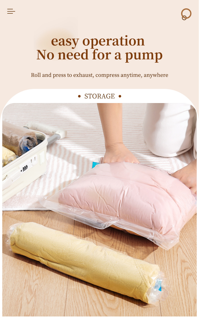 🔥MY stock🔥Hand Roll Compression Bag Compression Bag Storage Bag Travel ...