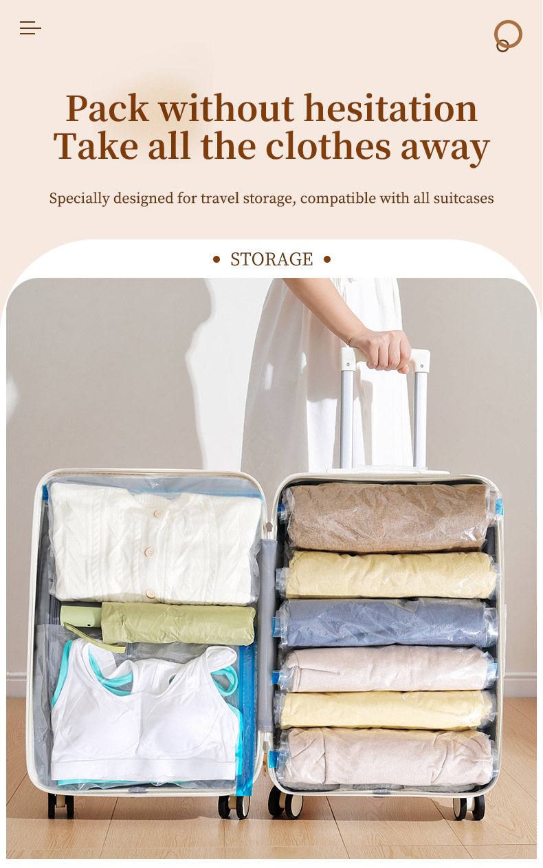🔥MY stock🔥Hand Roll Compression Bag Compression Bag Storage Bag Travel ...