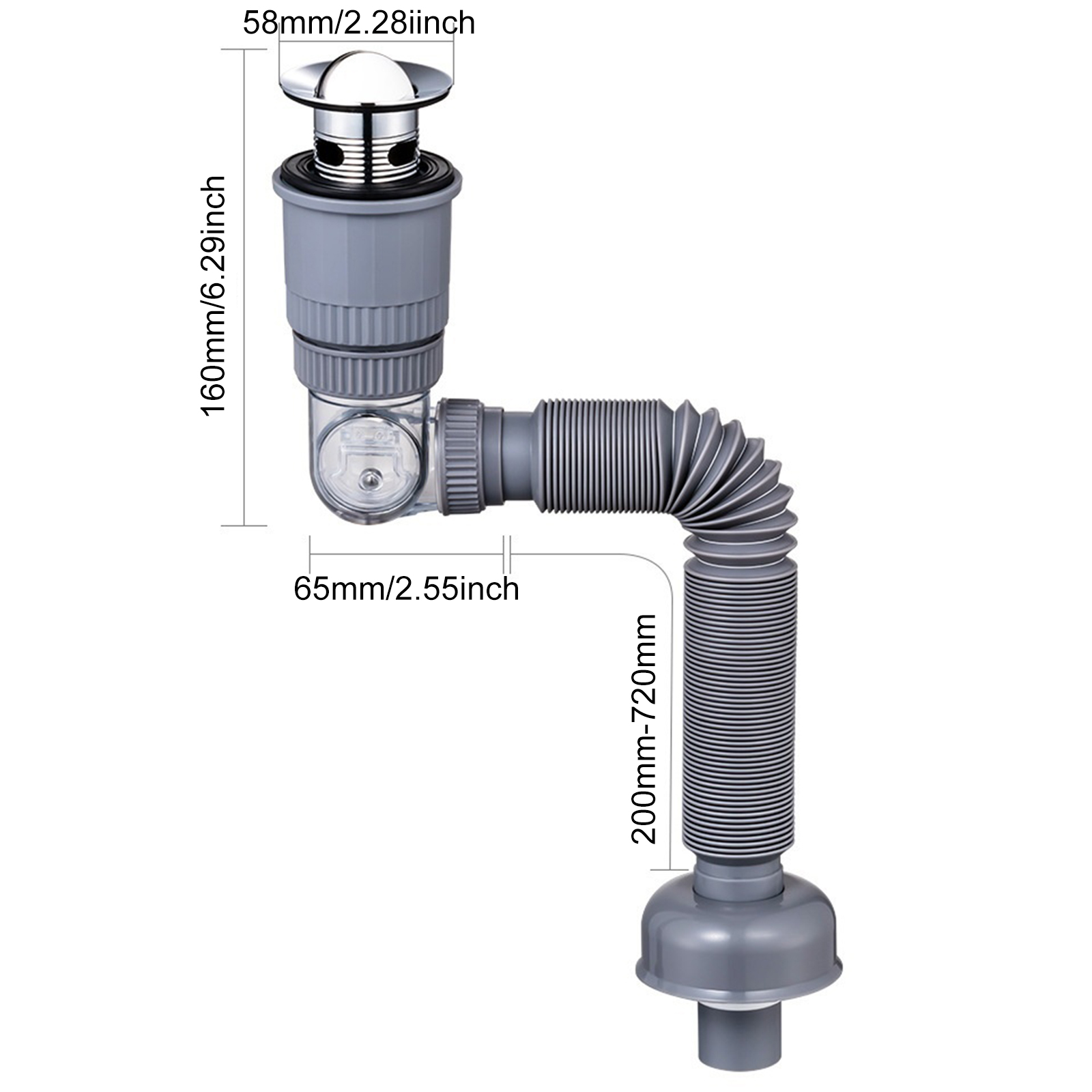 [Local delivery] 360 Degrees Universal Sink Vertical Type With Overflow ...