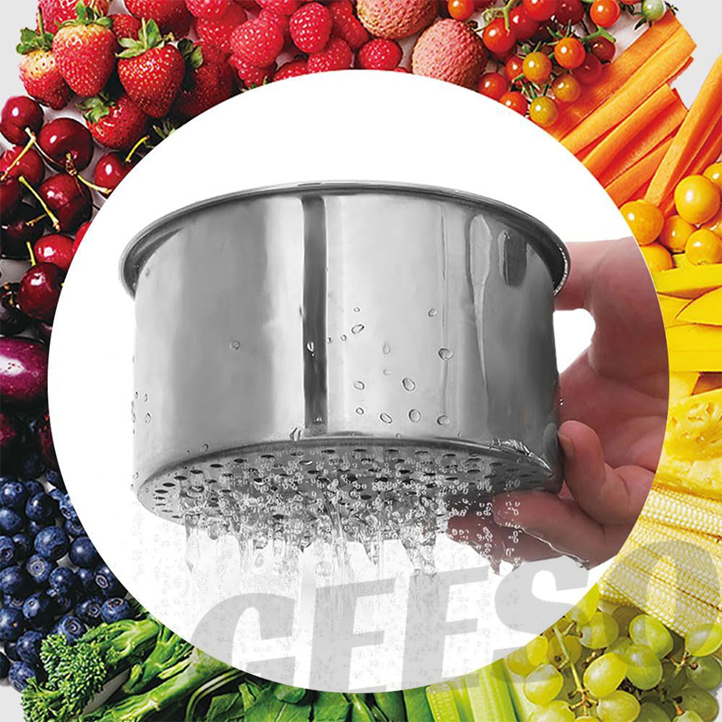 GEESO Kitchen Swan Stainless Steel Sink Drain Basket Strainer Colander ...