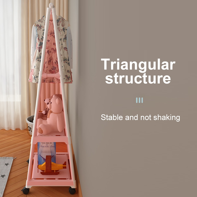 Triangle Coat Rack Bedroom Multi-function Clothes Hanger floor bedroom ...