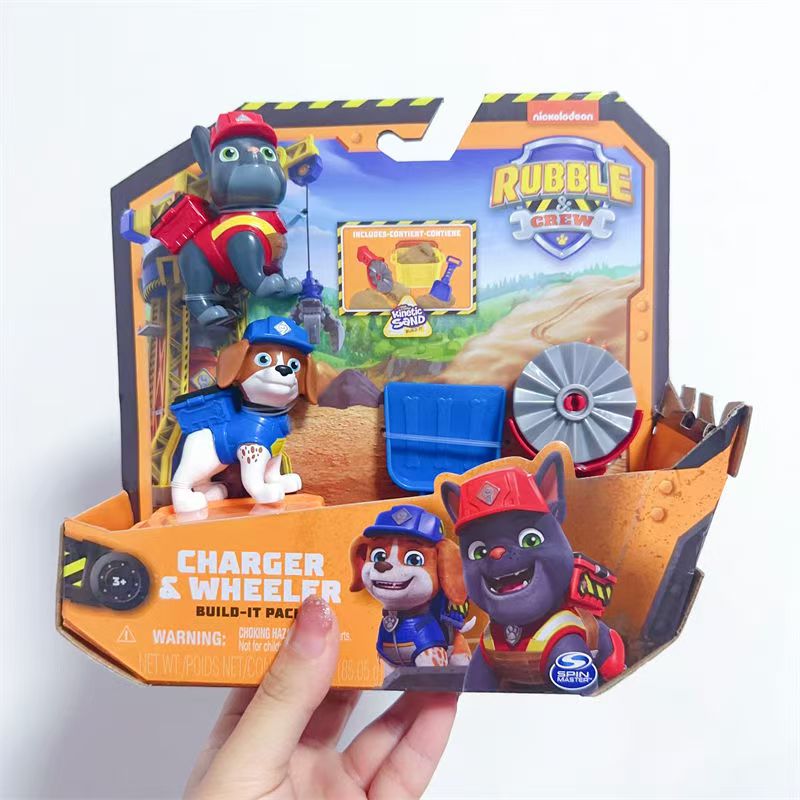 Rubble & Crew, Charger and Wheeler Action Figures Set, with Kinetic ...